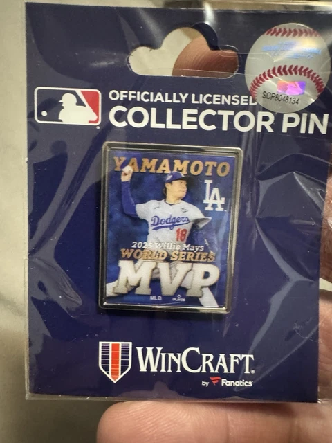 YOSHINOBU YAMAMOTO LOS Angeles Dodgers 2025 World Series MVP Pin MLB 🔥 ...