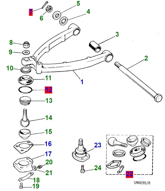 JAGUAR XJS S3 Xj6 Xj12 Front Lower Wishbone Superflex Polyurethane Bush ...