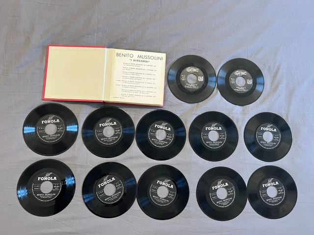 RACCOLTA VINILI I DISCORSI DI MUSSOLINI Fascismo EUR 89,00 - PicClick IT