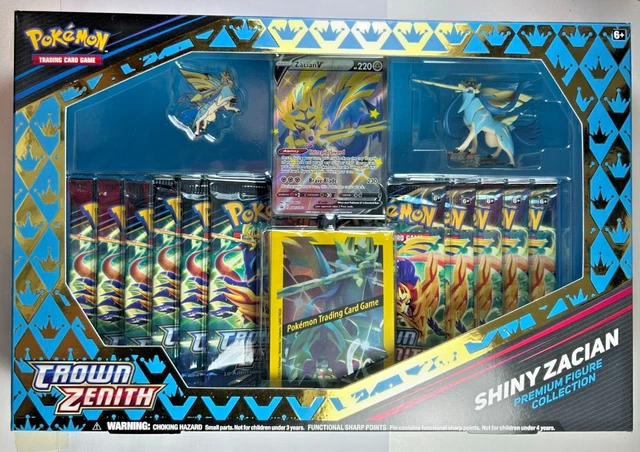 POKEMON CARD CROWN Zenith Box Shiny Zacian Premium Figure Collection ...