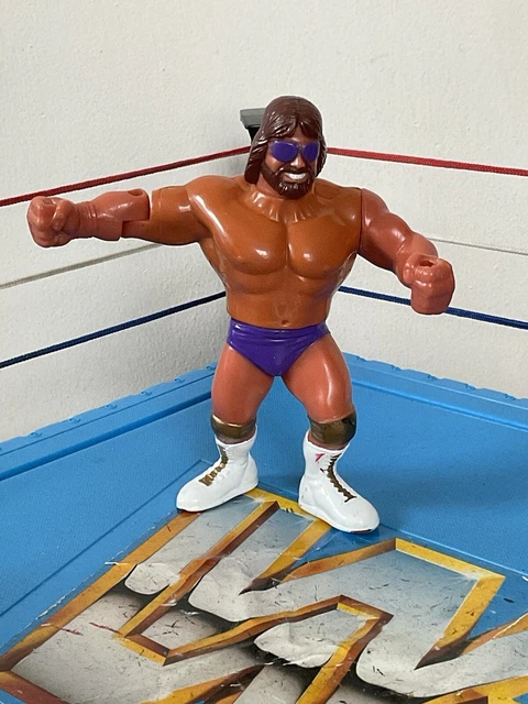 MACHO MAN RANDY Savage WWF WWE Hasbro Wrestling Figure Series 3 1991 ...