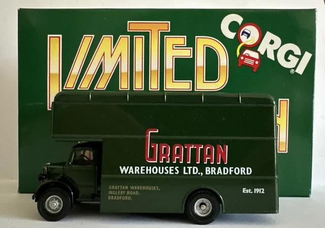 CORGI 97084 BEDFORD Pantechnicon Grattan Warehouses Bradford 1991 1:50 ...