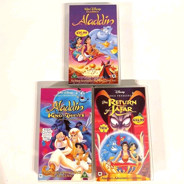 ALADDIN TRILOGY VHS Video Tapes PAL Excellent Condition Retro Classics ...