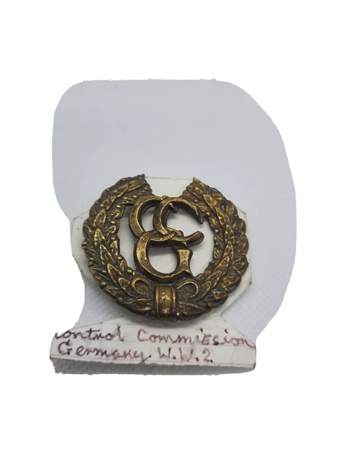 BRITISH ARMY CAP Badge. Control Commission Germany. £9.99 - PicClick UK