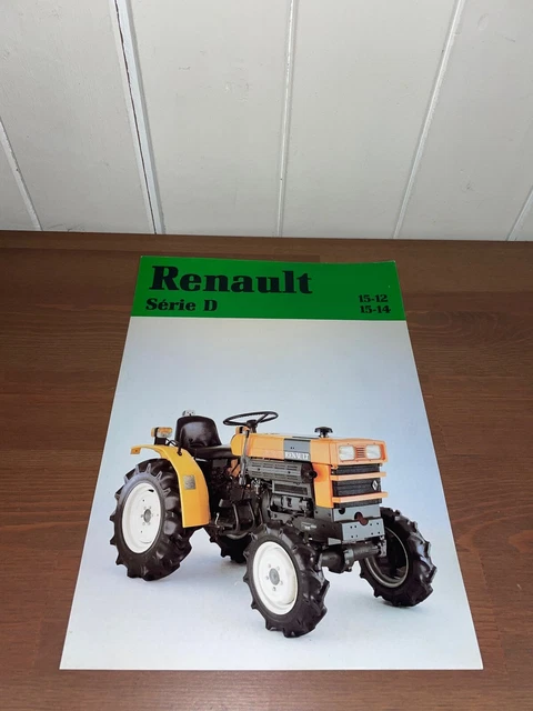 BROCHURE PROSPEKT PROSPECTUS TRACTEUR RENAULT SERIE D tractor-traktor-john deere EUR 9,99 ...