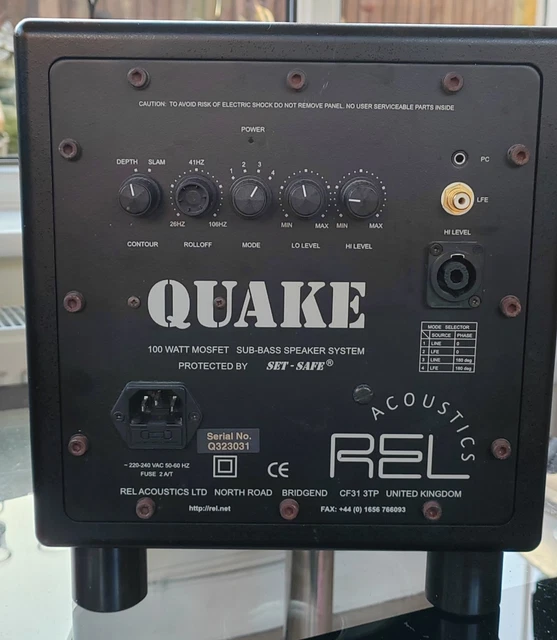 REL ACOUSTICS QUAKE 100W Subwoofer MOSFET £146.30 - PicClick UK