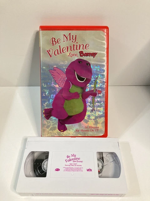 BARNEY - BE My Valentine Love, Barney (VHS, 2000) excellent état, étui ...