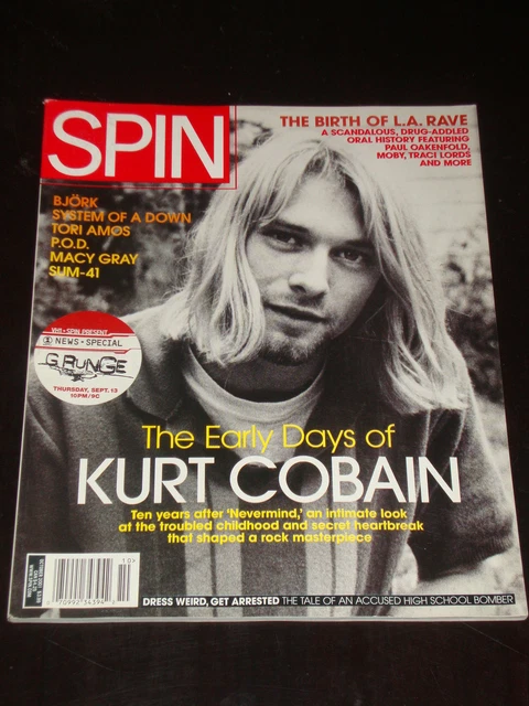 SPIN MAGAZINE 2001, Kurt Cobain, Nirvana, Bjork, System of a Down, Tori ...