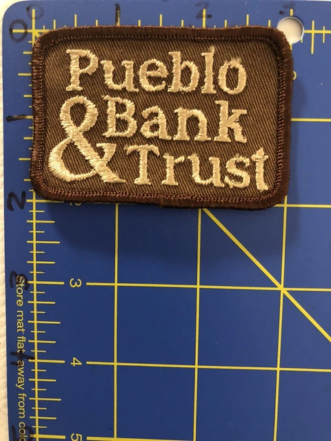 VINTAGE PUEBLO BANK & Trust Logo Aufnäher Pb&t Colorado Co Denver ...