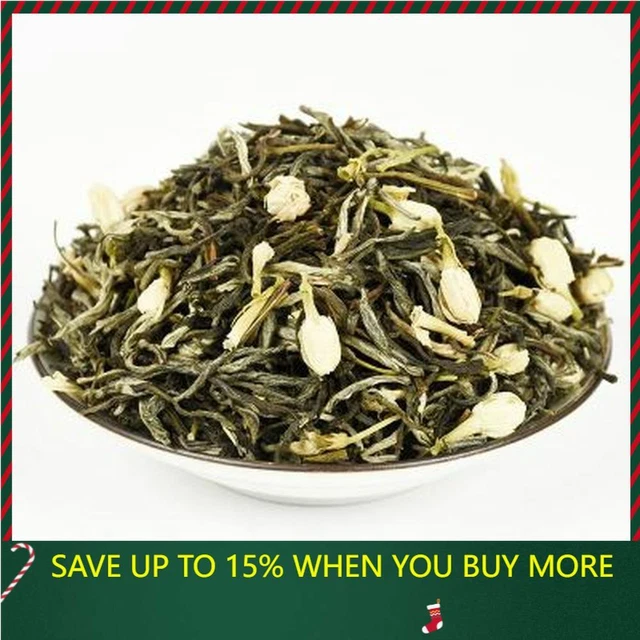 250G/8.8OZ PREMIUM ORGANIC Jasmine Flower Tea Jasmine Green Tea health ...
