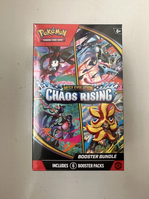 POKÉMON TCG: MEGA Evolution-Chaos Rising Booster Bundle (6 Packs) - NEW ...