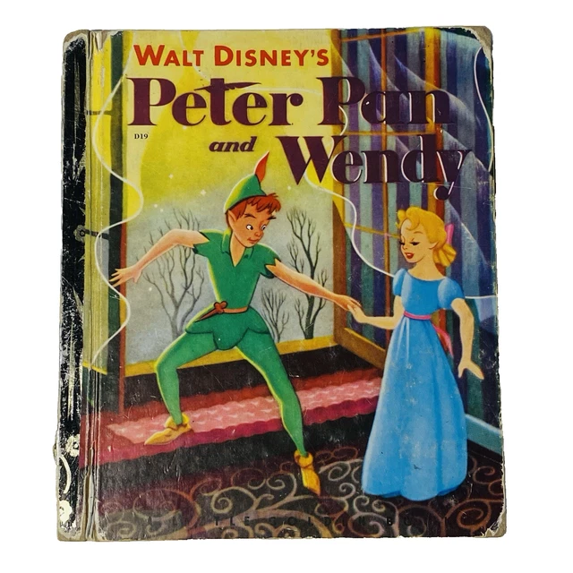PETER PAN AND Wendy Walt Disneys A Little Golden Book 1972 hard Cover #D19 $4.99 - PicClick AU