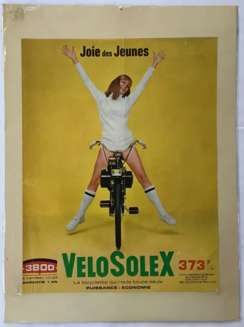 ANCIENNE AFFICHE VELOSOLEX 3800 1967 Sous Plyster Jamais Ouvert Poster ...