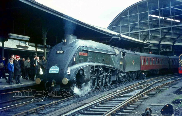 ORIGINAL AGFA 35MM Colour Slide LNER A4 4-6-2 60024 at Newcastle 21.05. ...