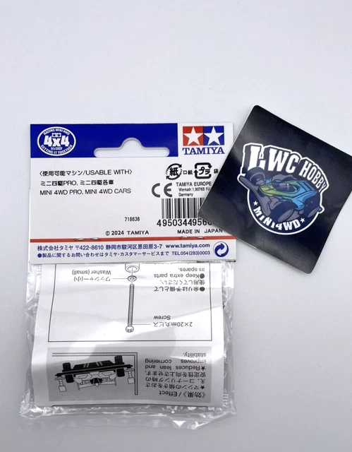 TAMIYA 95663 1/32 Mini 4wd Hi-Mount Tube Stabilizer Set (Clear Blue) £8 ...