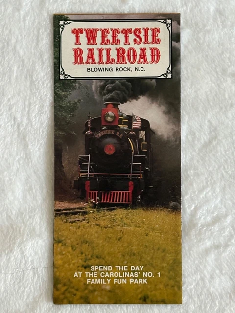 TWEETSIE RAILROAD TRAVEL Brochure Guide Map Blowing Rock North Carolina ...