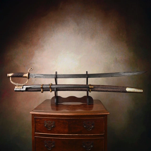 COSSACK SABER WITH Scabbard and Bayonet Dragon Shashka Vintage Look £ ...