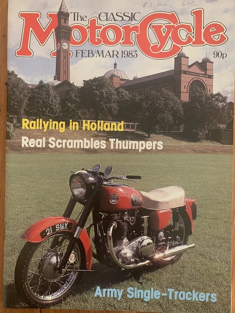 VINTAGE CLASSIC MOTORCYCLE Mag 83 Harley Knucklehead RE 352 Triumph ...