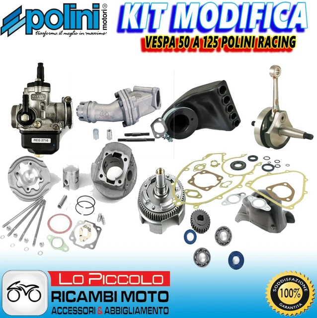 MAXI KIT GROUPE Thermique Racing + Arbre Moteur Cono 19 Vespa 125 ...