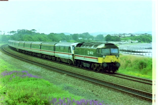 35MM RAILWAY COLOUR Negative of Class 47 525 at Mostyn £1.95 - PicClick UK