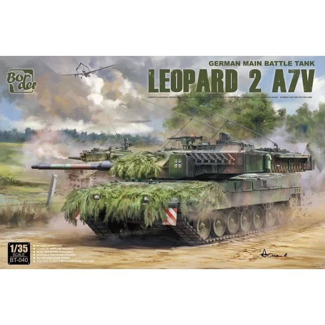 BORDER MODELS 1:35 Leopard 2 A7V Military Model Kit BT-040 £54.95 ...