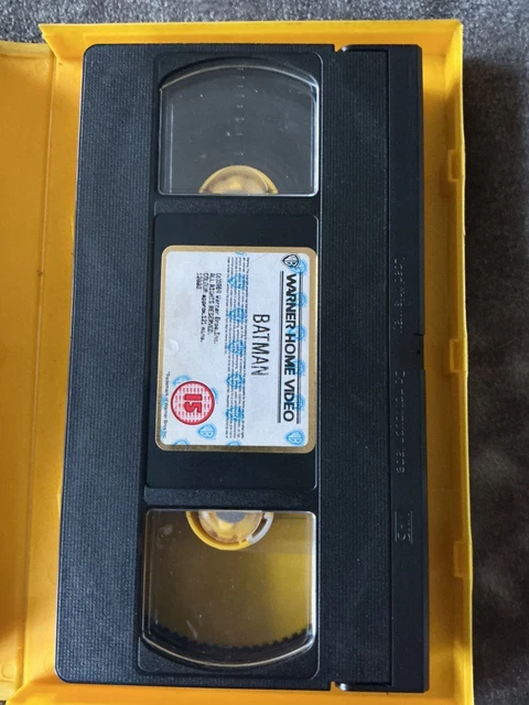 BATMAN YELLOW SPOOL Warners Home Video Jack Nicholson Michael Keaton ...