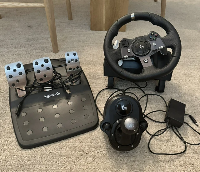 LOGITECH G920 DRIVING Force Racing Wheel, Floor Pedals, Shifter $190.00 ...