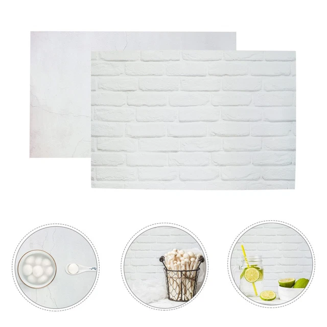 PORTRAIT PHOTO BACKDROP Paper Brick Look Wall Cover Wallpaper Peel £33. ...