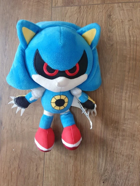 SONIC THE HEDGEHOG Metal Sonic Jakks Pacific Classic Plush Soft Toy 8 ...