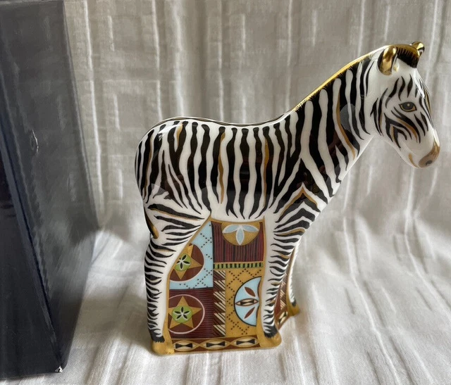 ROYAL CROWN DERBY - Paperweight - Baby Zebra (Boxed) £149.50 - PicClick UK