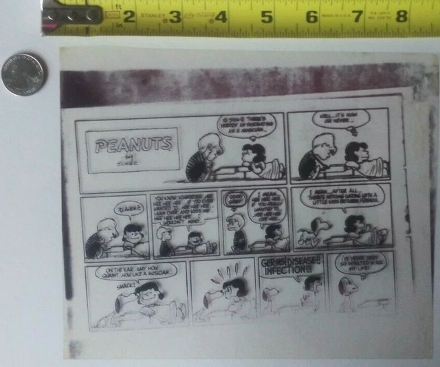 CHARLIE BROWN SNOOPY Peanuts Sunday Model Sheet Transparency Vintage ...