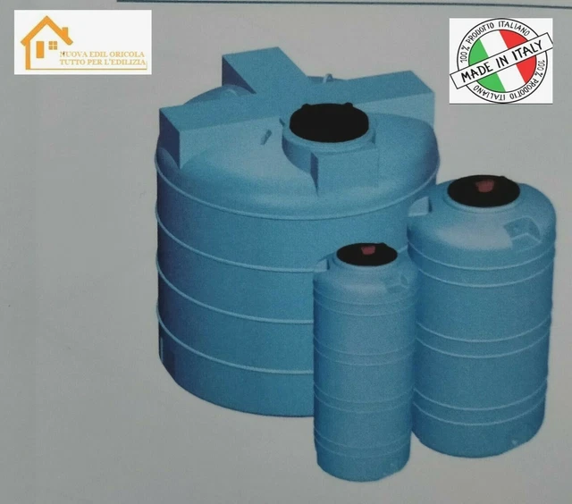 SERBATOIO CISTERNA POLIETILENE stoccaggio acqua contenitore Rototec ...