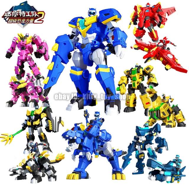 MINIFORCE SUPER DINO Power 2 Dinosaur Armorbot Transform T-Rex Robot ...