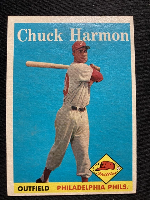 1958 TOPPS #48 Chuck Harmon Philadelphia Phillies EX-EXMINT EUR 5,53 ...
