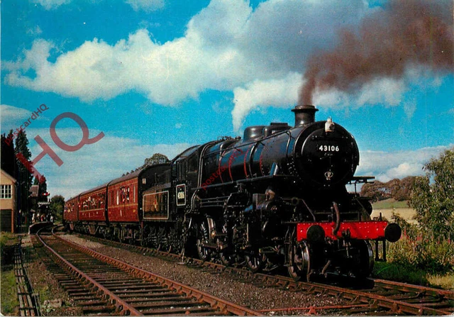 CARTE POSTALE__SEVERN VALLEY RAILWAY, LMS 43106 4 M DÉPART GARE DE ...