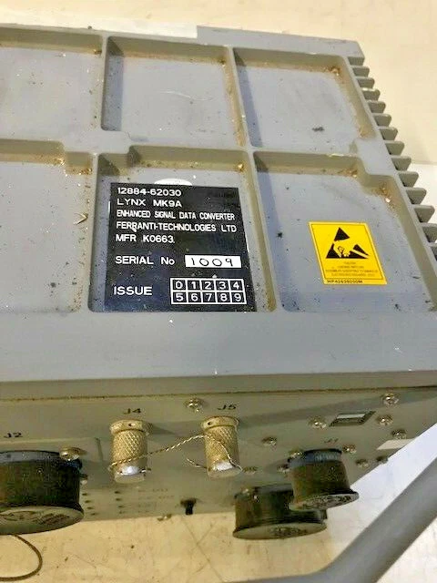 AIRCRAFT LYNX MK 9A SDC Enhanced Signal Data Converter 12884-62030 99 ...
