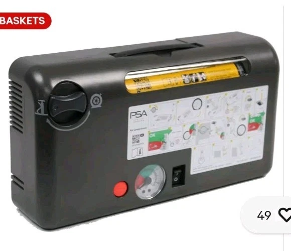 GENUINE CITROEN PEUGEOT Tyre PUMP + SEALANT - TYRE REPAIR KIT Dated ...