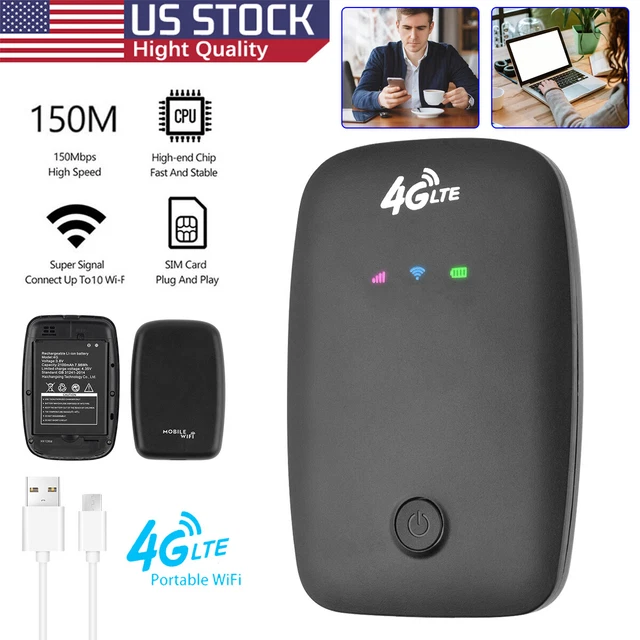 PORTABLE WIFI ROUTER Car Modem Hotspot Wireless Unlocked 4G LTE Mobile ...