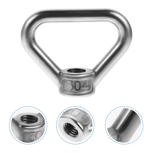 4 PCS STAINLESS Steel Eye Nut Triangle Shape Thread Duty Lifting $39.14 ...
