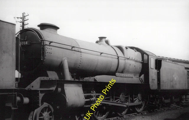 RAILWAY PHOTO 6X4 ex GWR Steam Engine 4-6-0 1014 Swindon Shed March ...