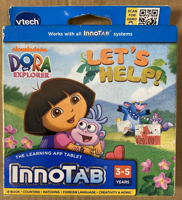 VTECH NICKELODEON DORA The Explorer Let's Help ! For InnoTab $17.99 ...