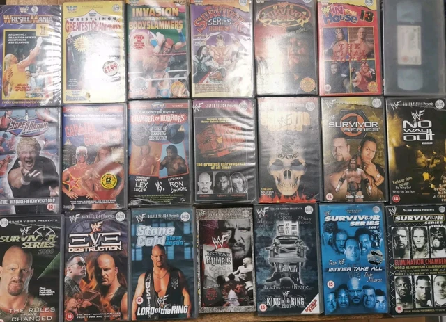 WWF & WCW VHS Bundle WWE £59.99 - PicClick UK