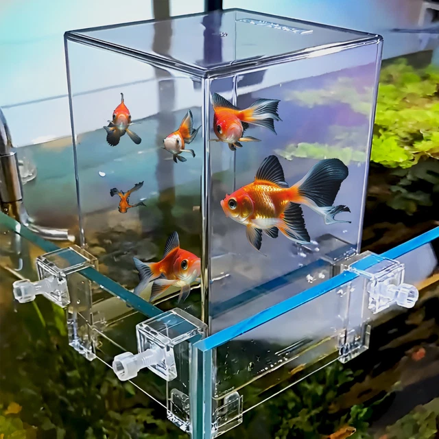 FISH ELEVATOR INVERTED Aquarium Acrylic Fish Tower Negative Pressure ...