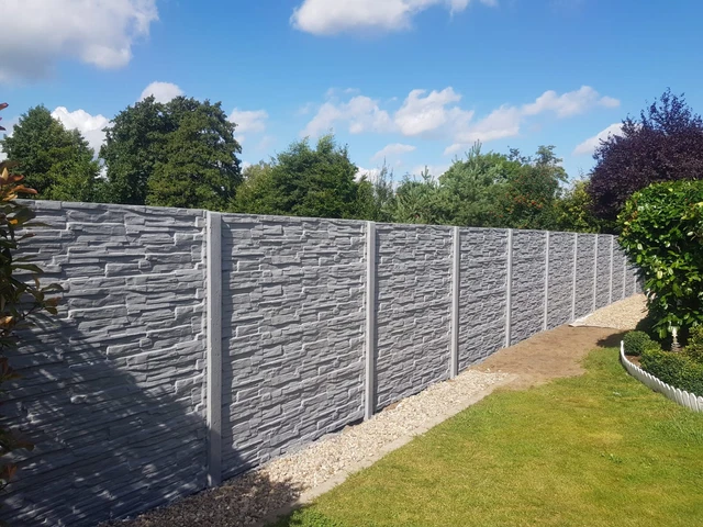 Wunderschöne Betonzaun Preise Komplett 20m Fotos