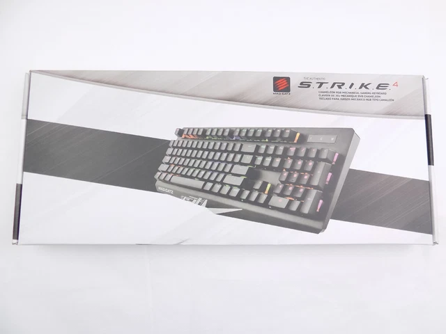 BRAND NEW MAD Catz Strike 4 RGB Chameleon Mechanical Gaming Keyboard ...