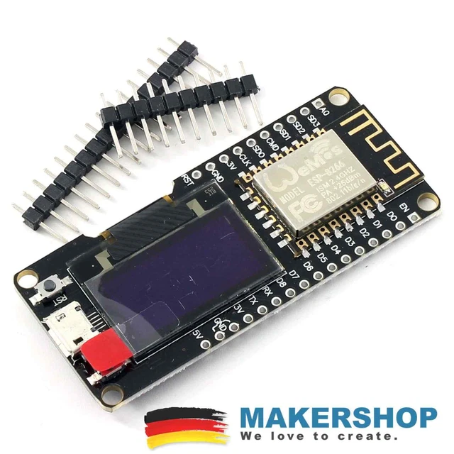 NODEMCU ESP8266 MIT OLED Display Wemos ESP-12F CP2102 Development Dev ... NODEMCU ESP8266 MIT OLED Display Wemos ESP-12F CP2102 Development Dev ...