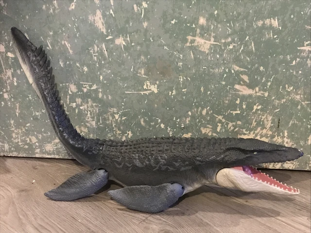 JURASSIC WORLD SUPER Colossal Mosasaurus Action Figure Huge Moving ...