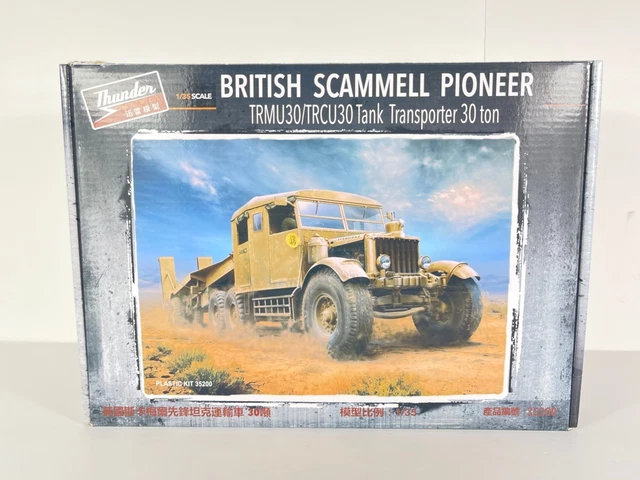 THUNDER MODEL 35200 1:35 Scale British Scammell Pioneer 30T Tank ...