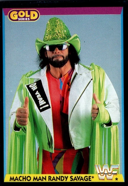 WWF WWE MACHO Man Randy Savage Merlin 1992 Wrestling Trading Card 89 ...