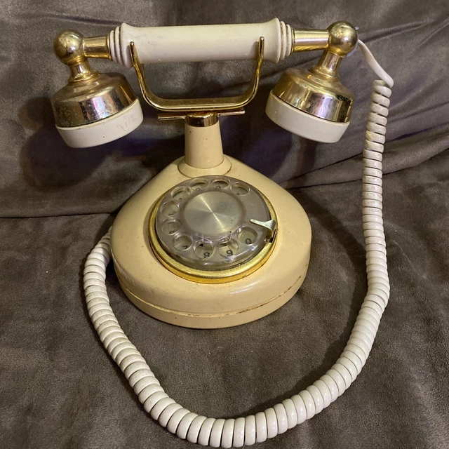 RETRO 1960S WESTERN Electric Rotary Dial Telephone in Peach Mid-Century ...